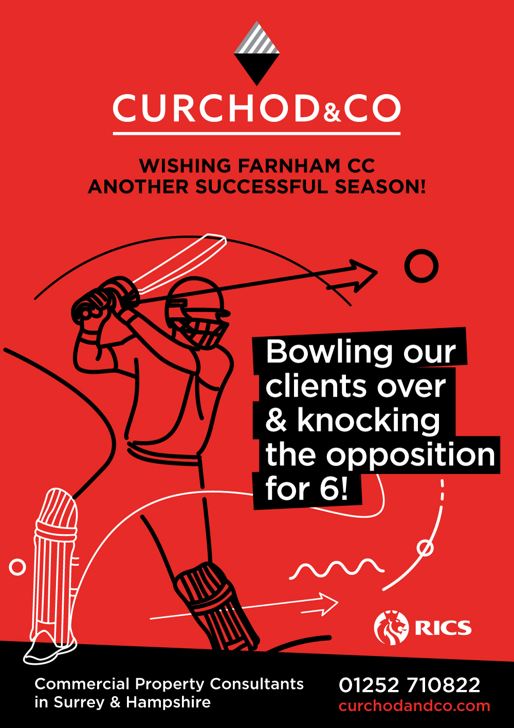 Curchod & Co extends sponsorship of Farnham Cricket Club - Curchod & Co